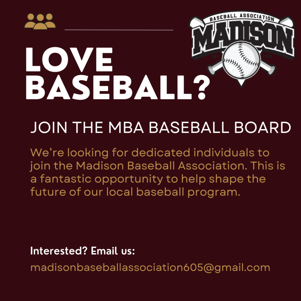 Interested in joining the MBA Board? – Madison Baseball Association