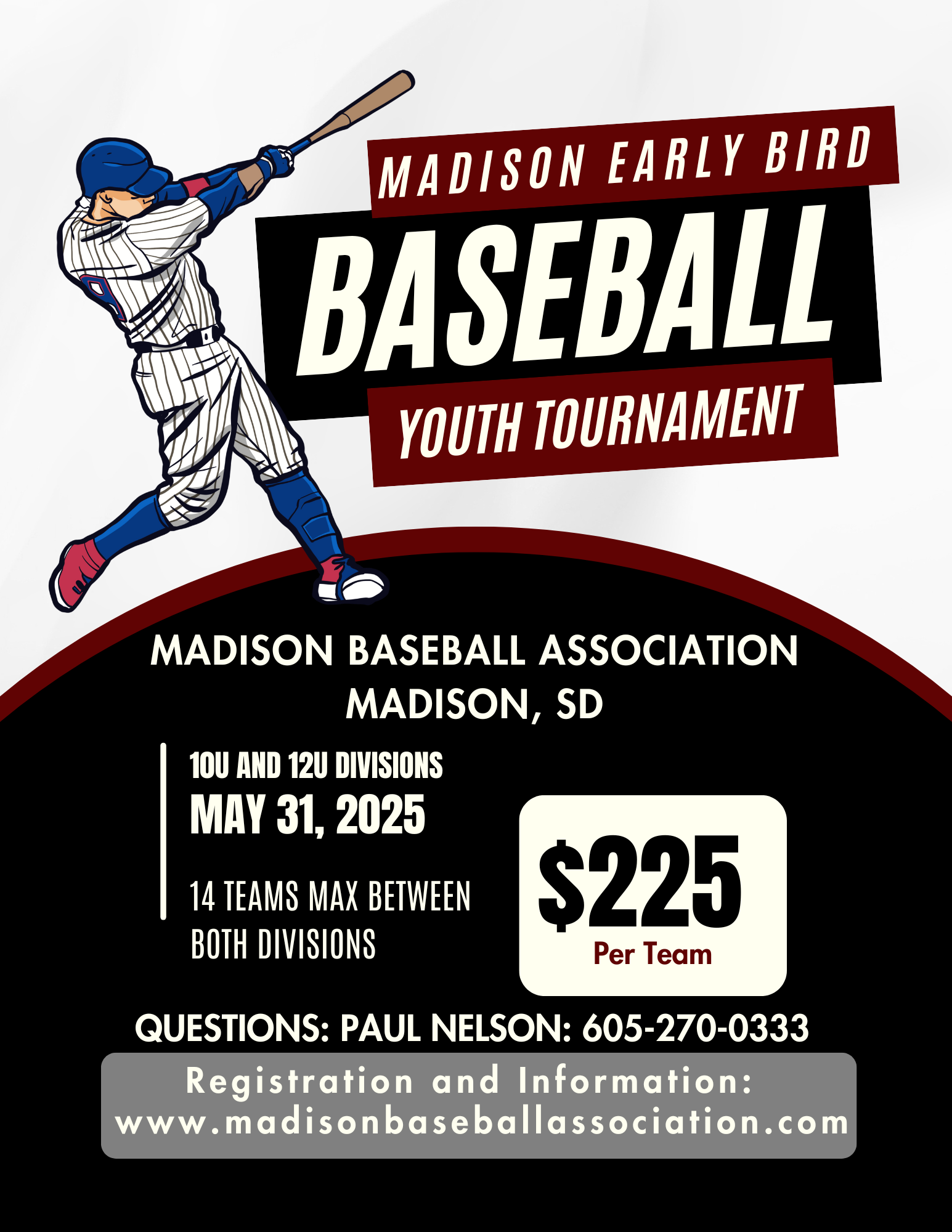 Madison Early Bird Tournament – Madison Baseball Association